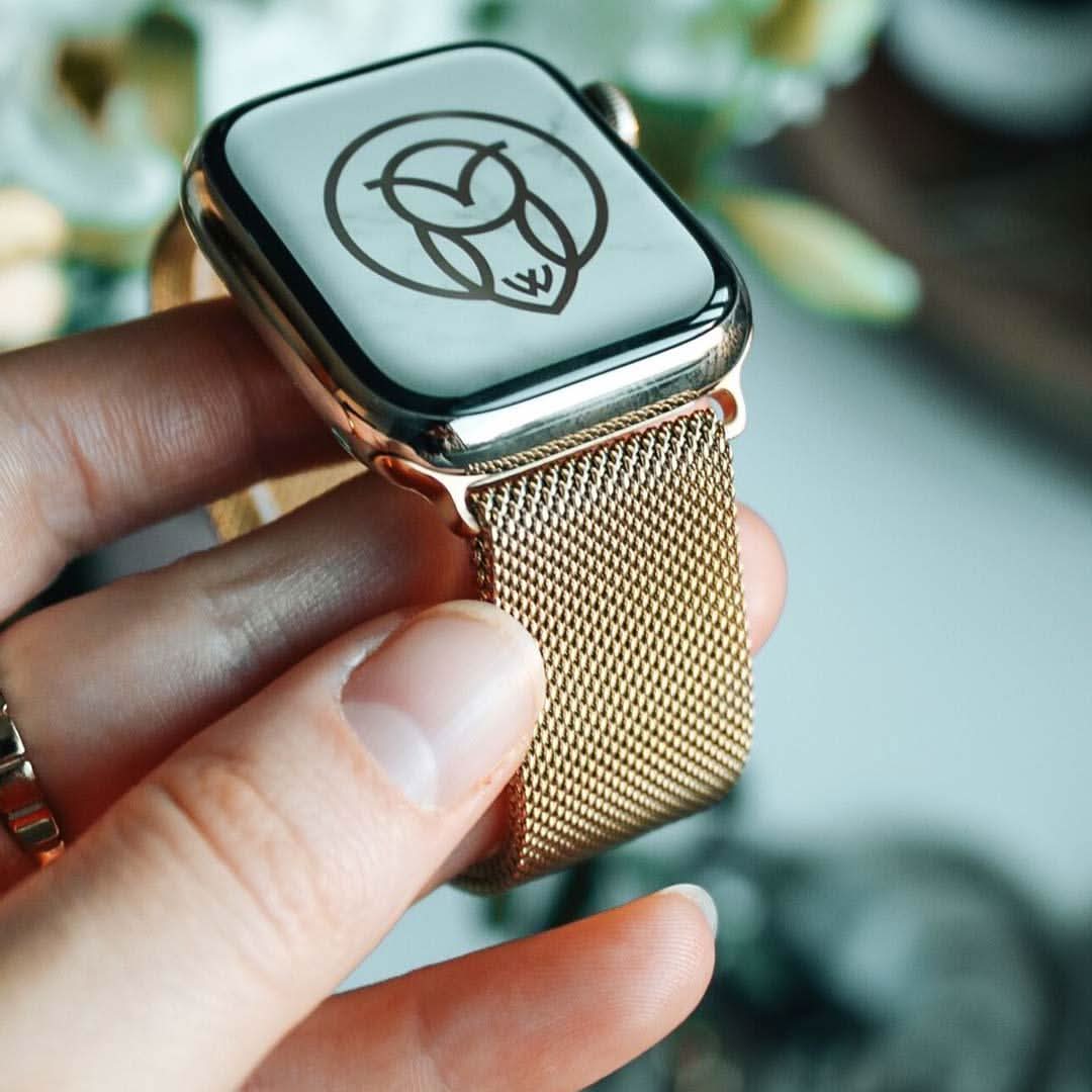 Women's Metal Apple Watch Bands - Sleek Vicenza Magnet Band | WizeBand