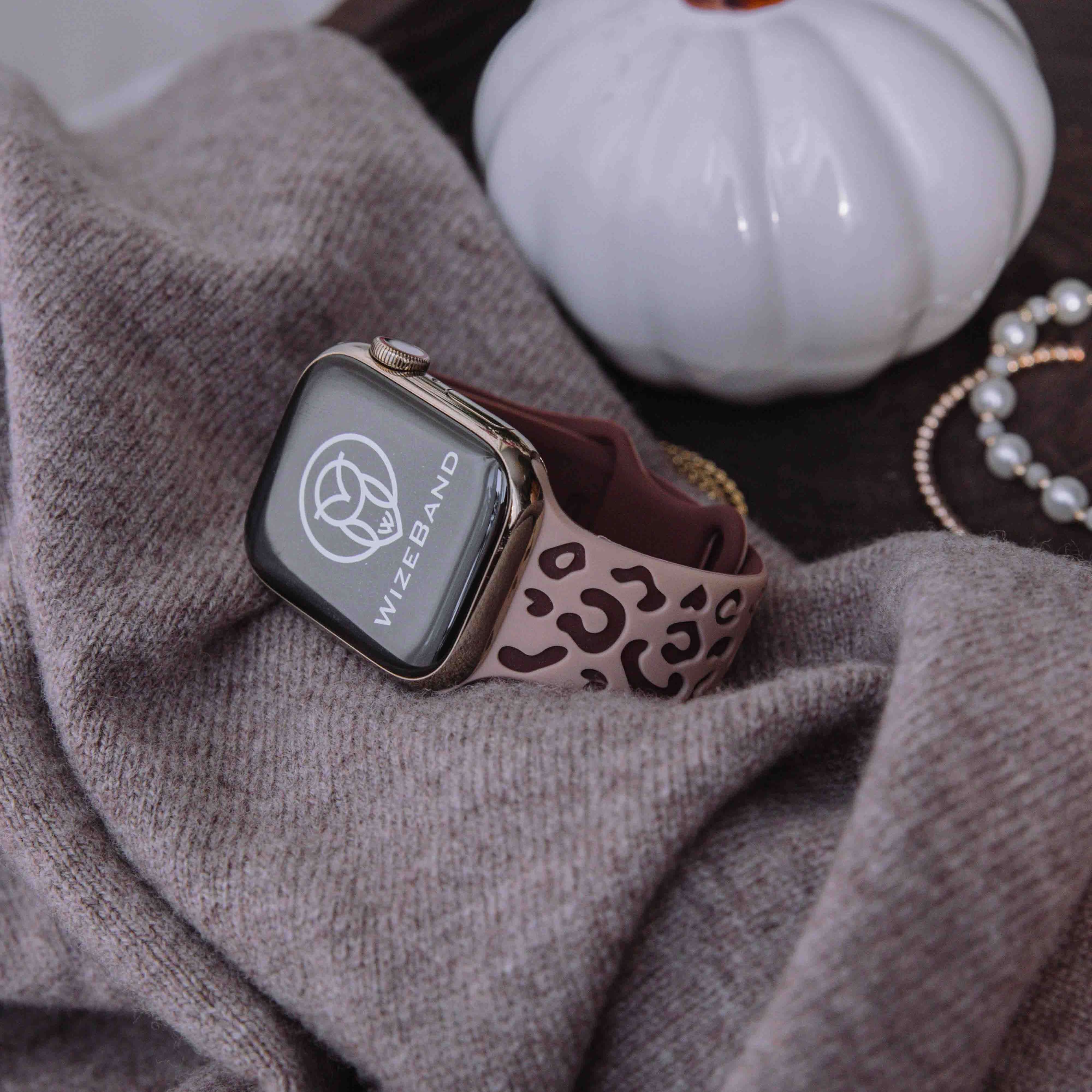 Nala Silicone Band — Apple Watch Band | WizeBand | Brown Cheetah / 38 ...