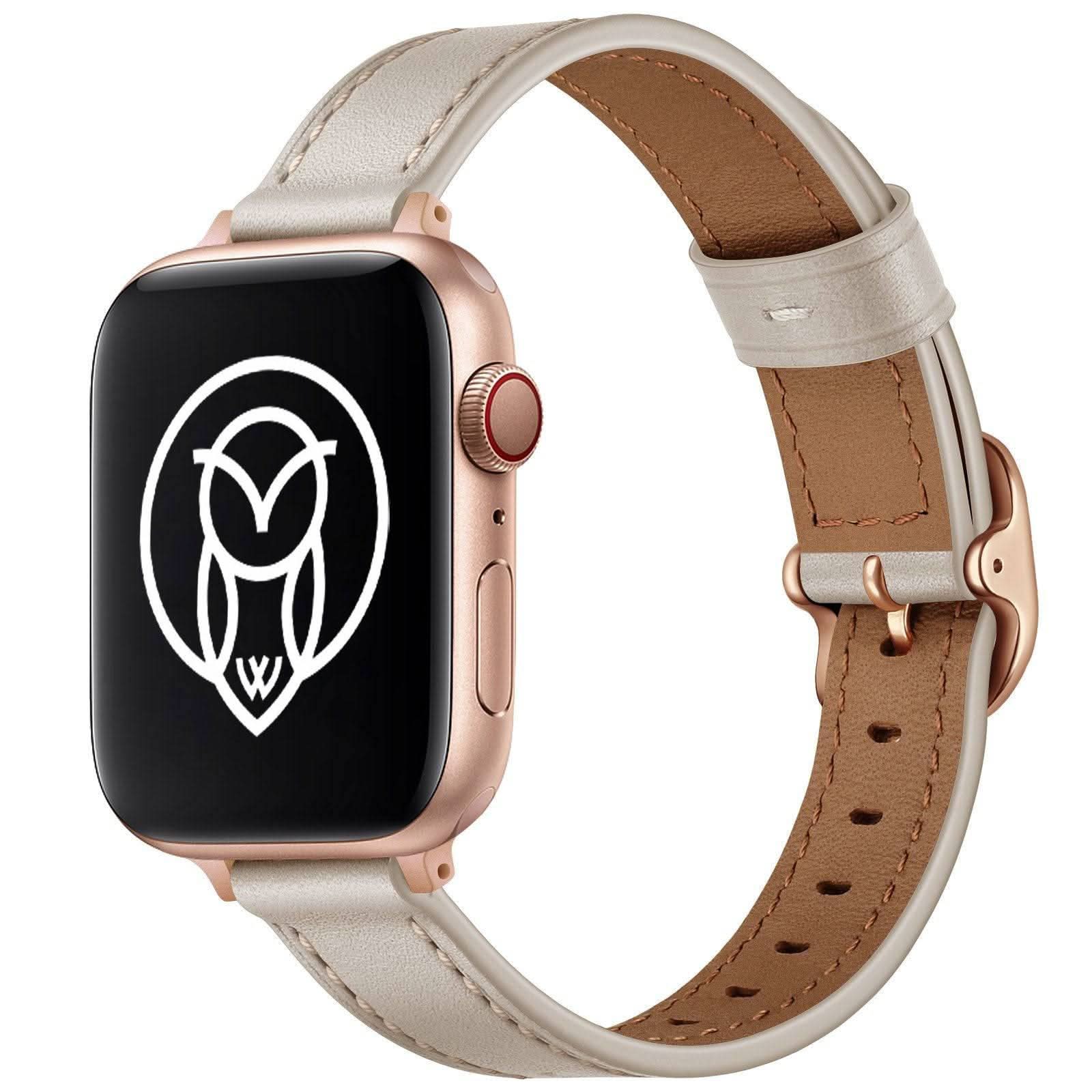 Apple Watch Band Leather - Elegant Khina Leather Strap | WizeBand